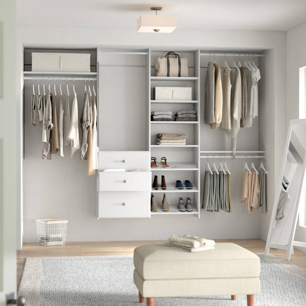 Dotted Line™ Grid 60" W - 108" W Closet System Reach-In Sets & Reviews ...