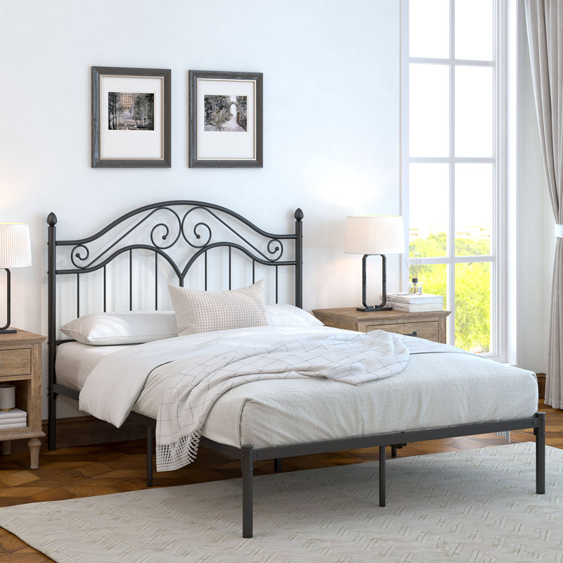 Lark Manor Alecia Metal Platform Bed & Reviews | Wayfair