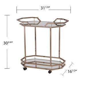 Mercer41 Howe Bar Cart & Reviews | Wayfair