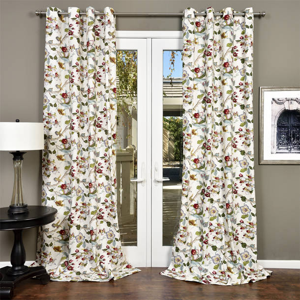 Darby Home Co Bazemore 100% Cotton Semi-Sheer Curtain Panel | Wayfair