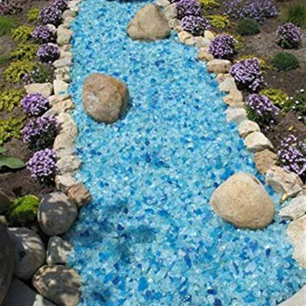 Margo Garden Products Dragon Glass Landscape Fire Pit Glass & Reviews ...