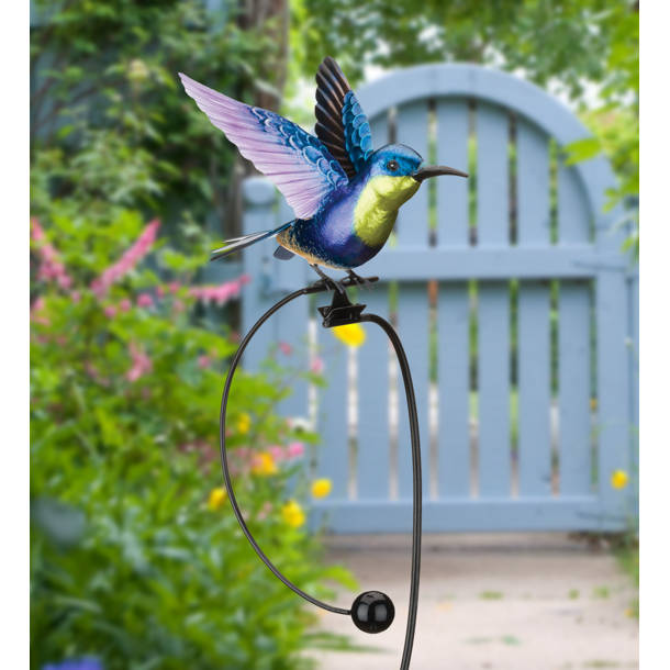Regal Art & Gift Rocker Hummingbird Stake - Woodnymph & Reviews | Wayfair