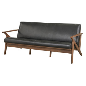 Union Rustic Choudhury 72'' Vegan Leather Sofa | Wayfair
