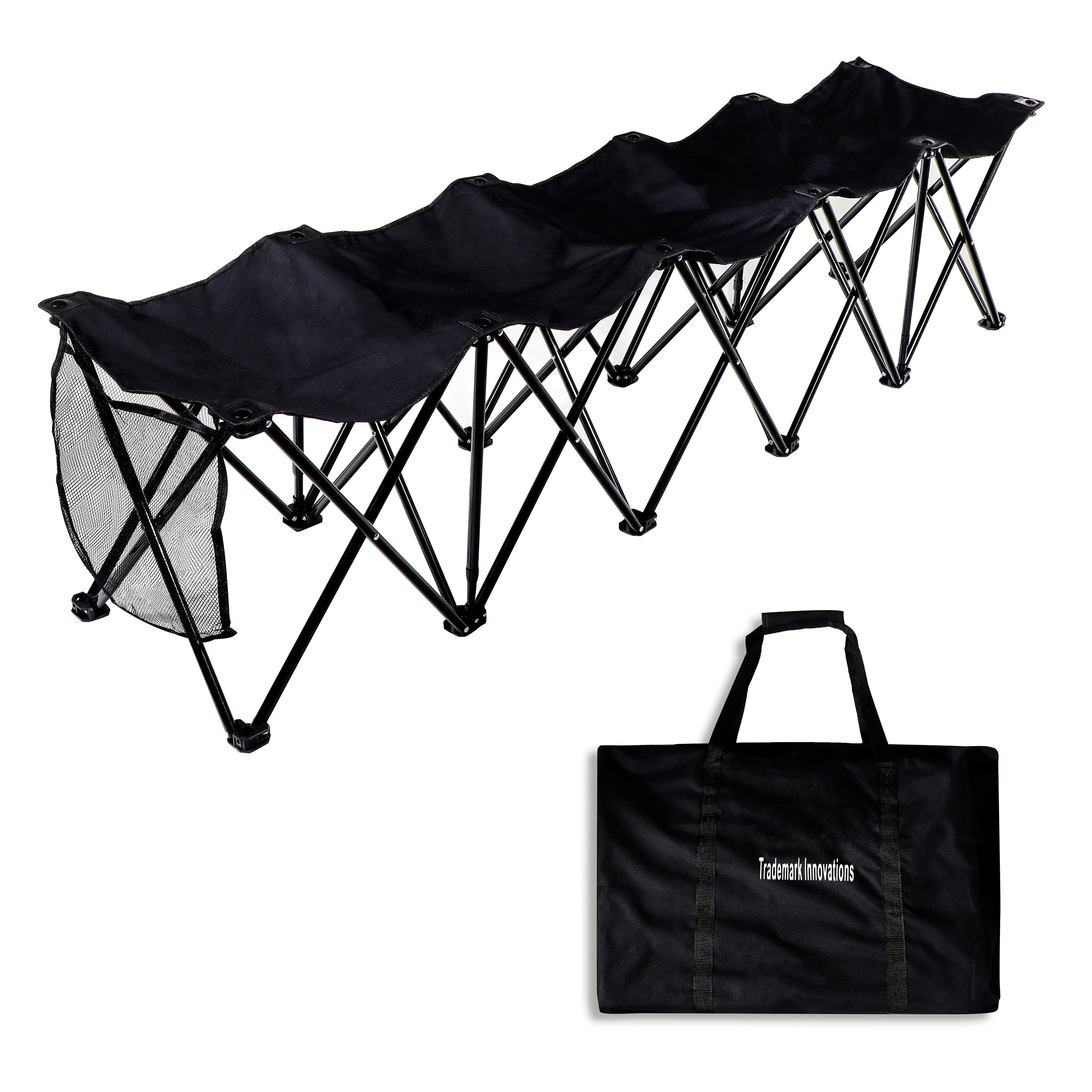 Trademark Innovations Portable 5-Seater Folding Camping Bench | Wayfair