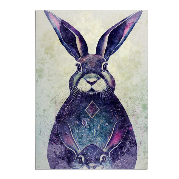 ClassicLiving Colourful Watercolour Hare No.2 - Graphic Art | Wayfair.co.uk