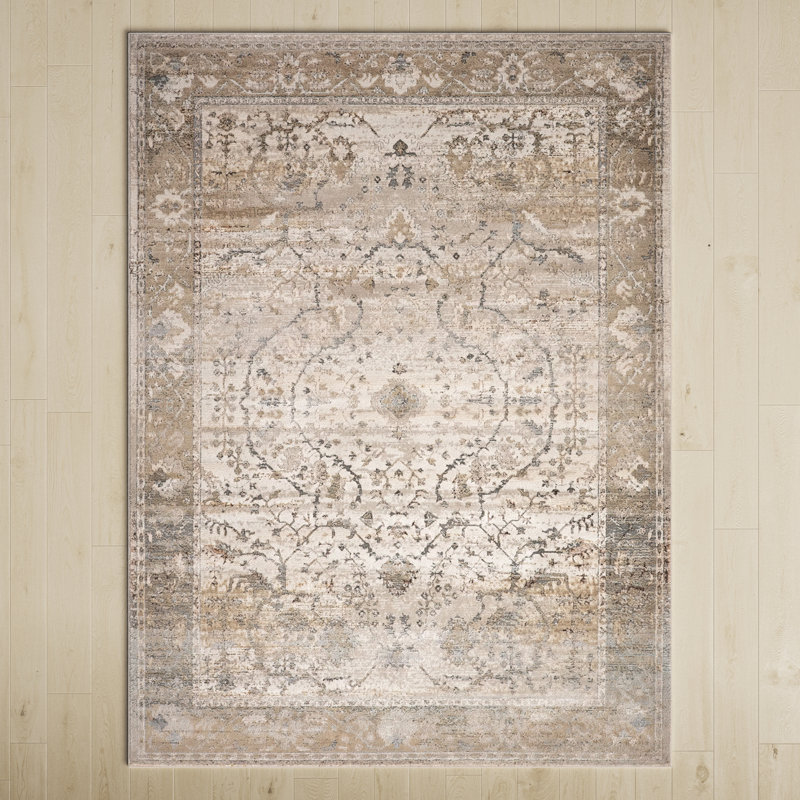 Birch Lane™ Lynnette Gray/Beige Rug & Reviews | Wayfair