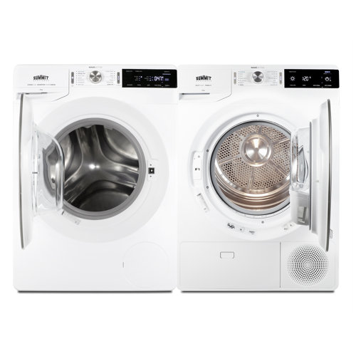 Summit Appliance Washer & Dryer Set with Stackable 2.3 Cubic Feet Front ...
