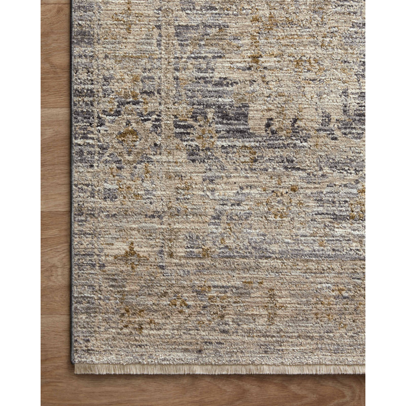 Jean Stoffer x Loloi Katherine Charcoal / Gold Area Rug & Reviews | Wayfair
