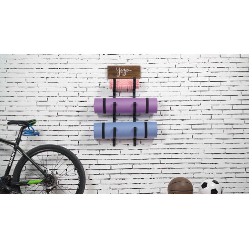 Gracie Oaks Locklynn Wall Mounted Sports Rack | Wayfair
