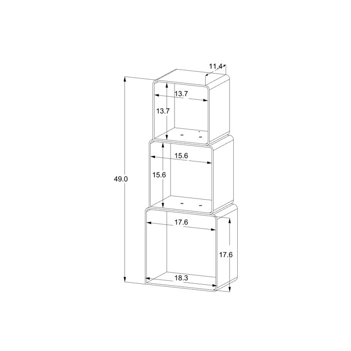 Etta Avenue™ Cian Bookcase & Reviews | Wayfair