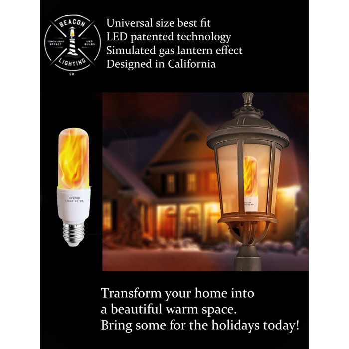 HoogaLife 4 Watt Equivalent T12 E26/Medium (Standard) 1800K LED Bulb ...