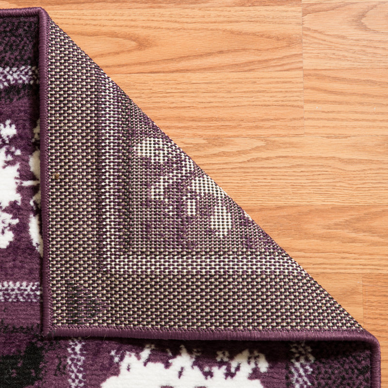 Winston Porter Jeppesen Plum Rug & Reviews - Wayfair Canada