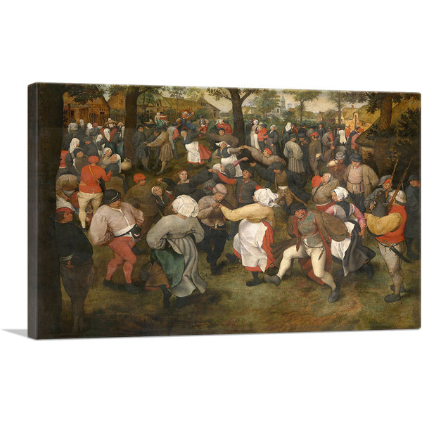 ARTCANVAS The Wedding Dance 1566 On Canvas by Pieter Bruegel The Elder ...