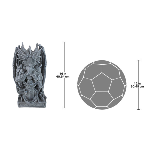 Design Toscano The Arthurian Dragon Sword and Shield Statue & Reviews ...