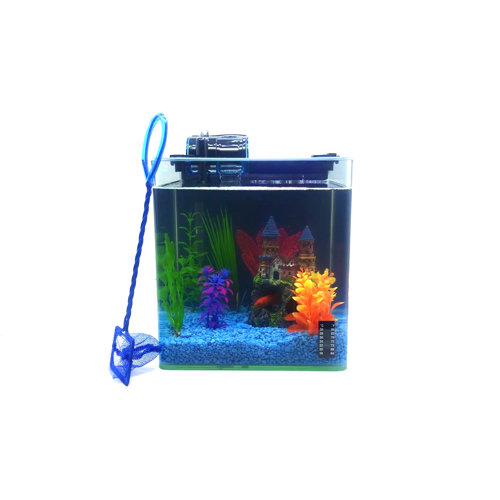 Penn Plax Vertex 2.7 Gallon Desktop Shrimp Aquarium Kit | Wayfair