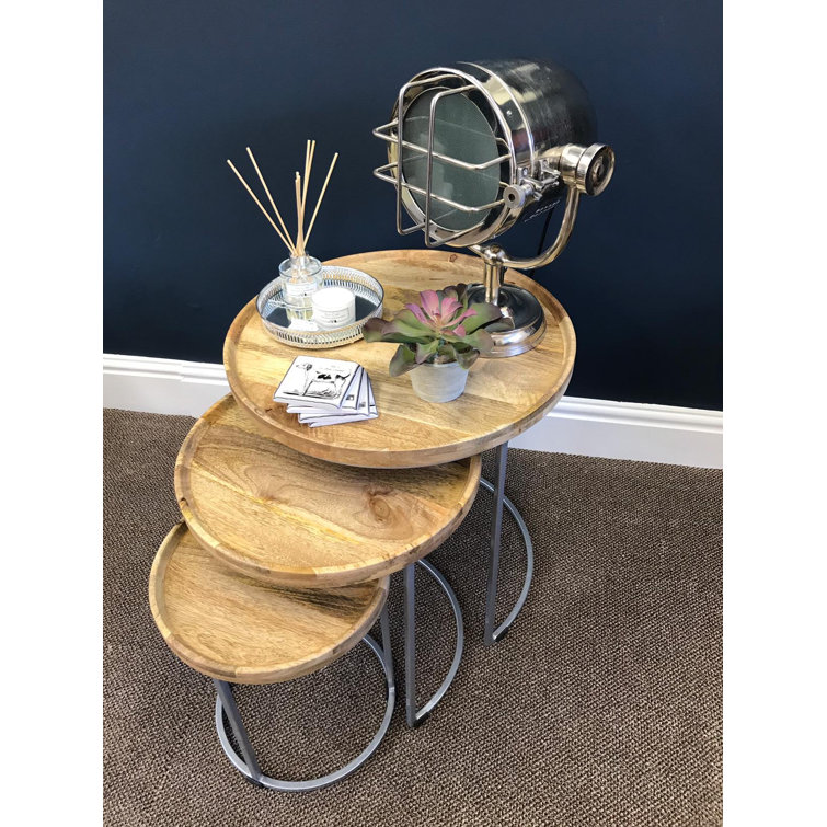 Ebern Designs Spiller 3 Piece Nest of Tables & Reviews | Wayfair.co.uk