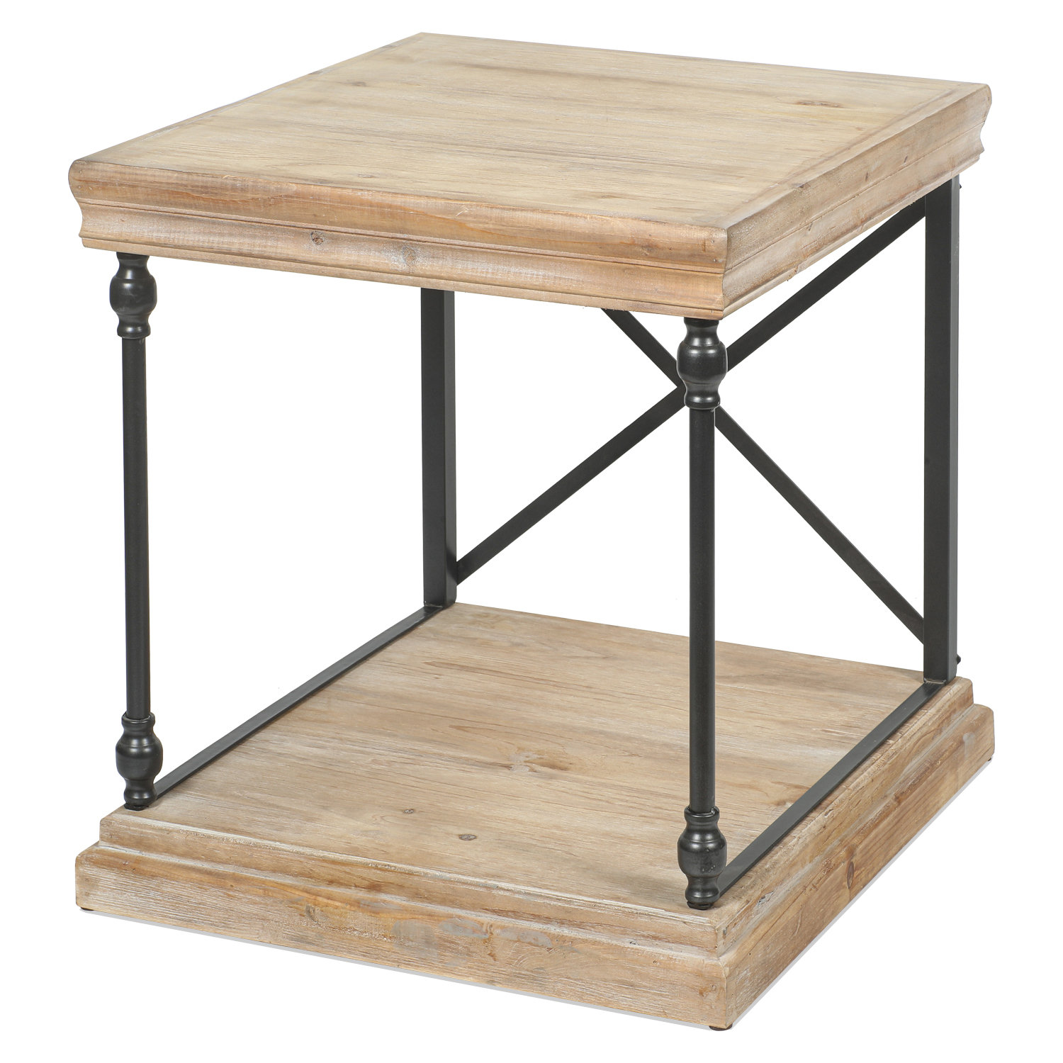 DOWLVN Wood Square Storage Side End Table & Reviews | Wayfair