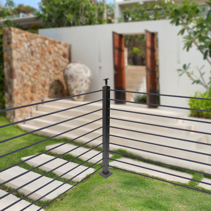 YXSUN 3 ft. H x 2 in. W Metal Fencing | Wayfair