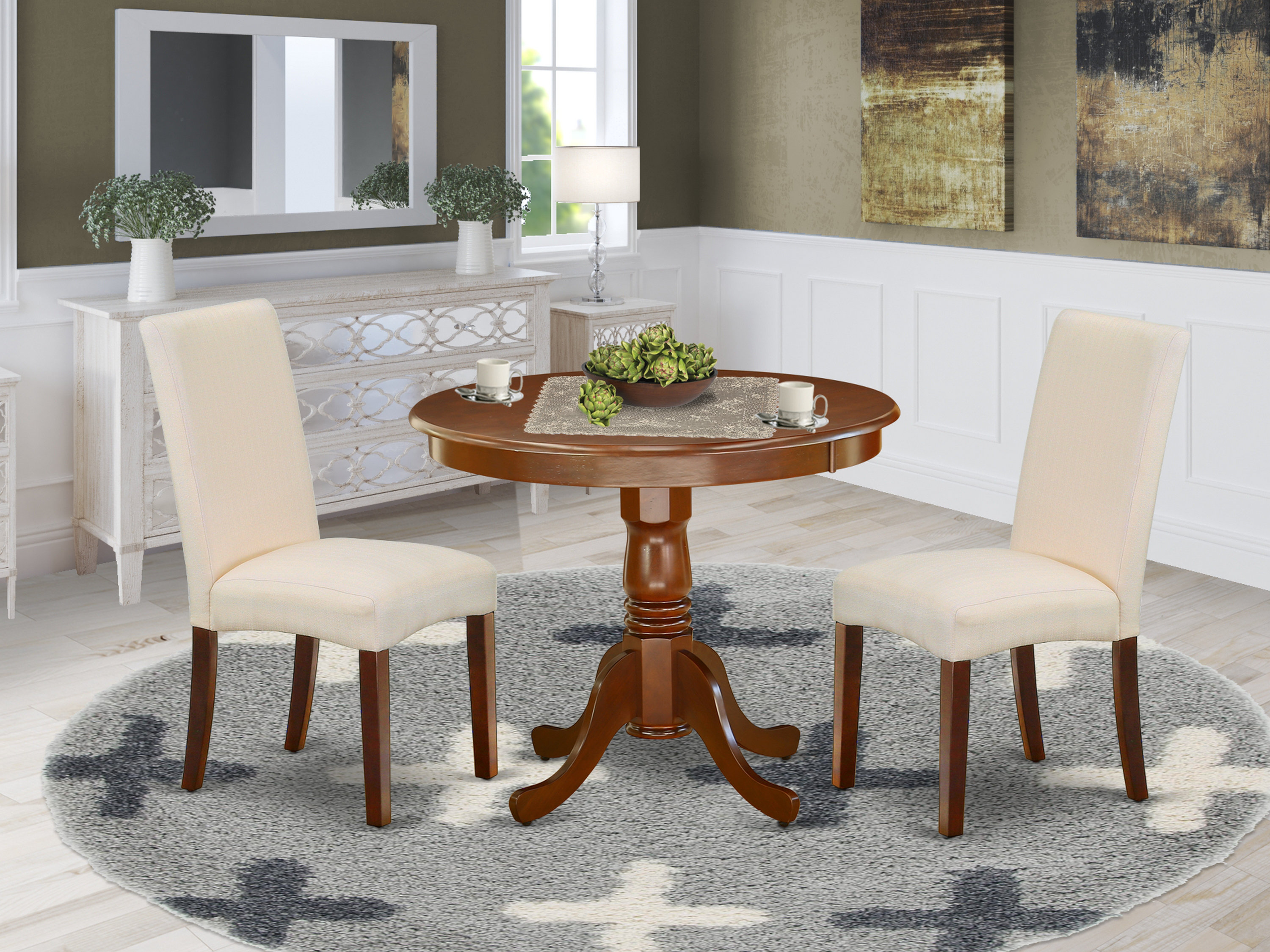 Canora Grey Godwin 2 - Person Solid Wood Dining Set & Reviews | Wayfair