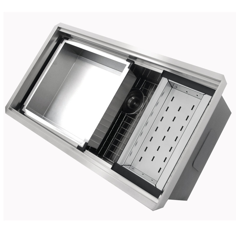 Nantucket Sinks Pro Series 36'' W Single Bowl Stainless Steel ...