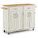 Charlton Home® Hamilton 48.75'' Wide Rolling Kitchen Cart with Solid ...