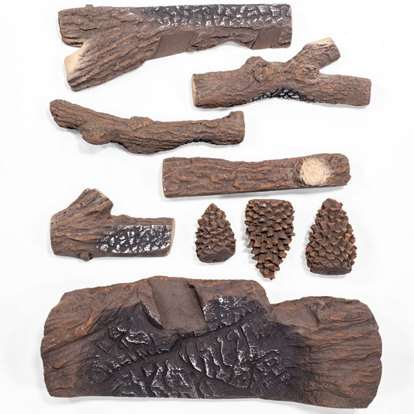 Fake-fireplace-log | Wayfair