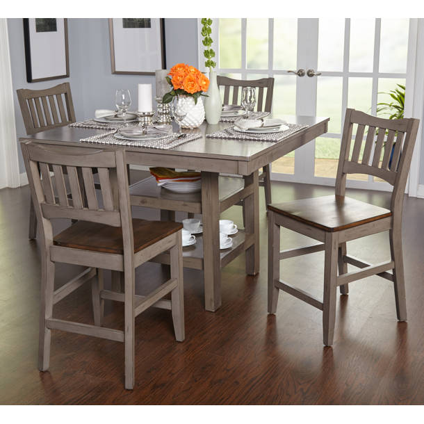 August Grove® Gabler Solid Wood Pub Table & Reviews | Wayfair