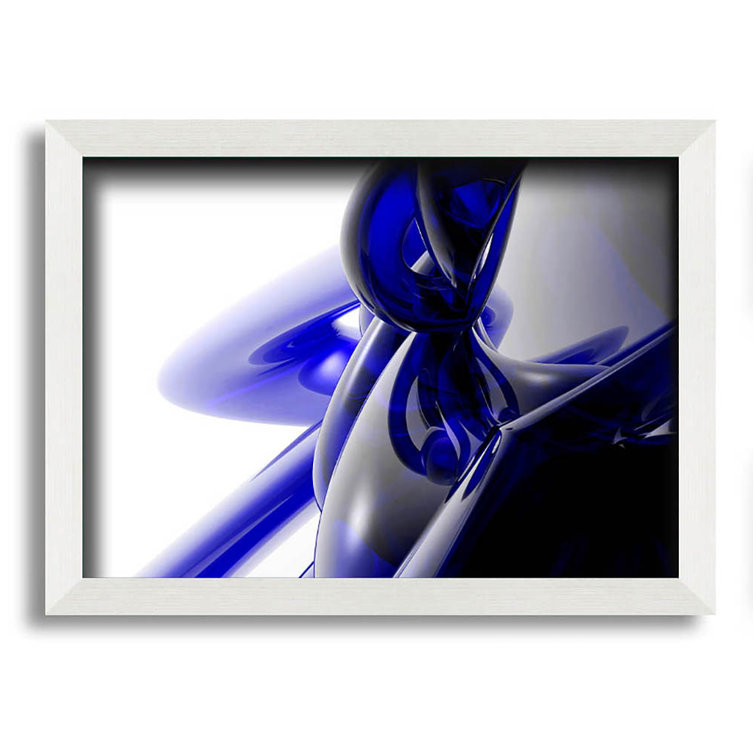 Latitude Run Blue Liquid Twist - Single Picture Frame Art Prints ...