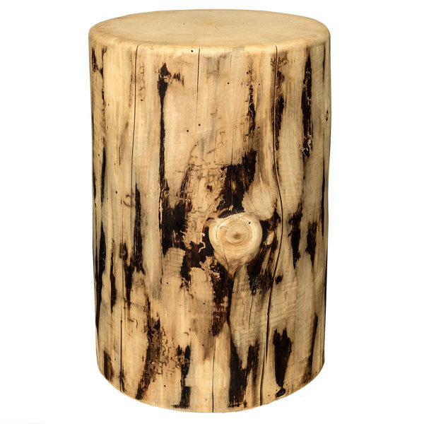 Union Rustic Beaudry 18'' Tall Solid Wood Tree Stump End Table | Wayfair