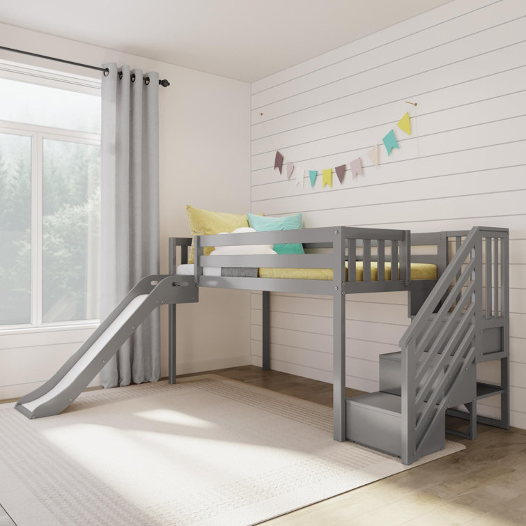 Viv + Rae Kincer Twin Solid Wood Loft Bed Loft Bed by Viv + Rae™ | Wayfair
