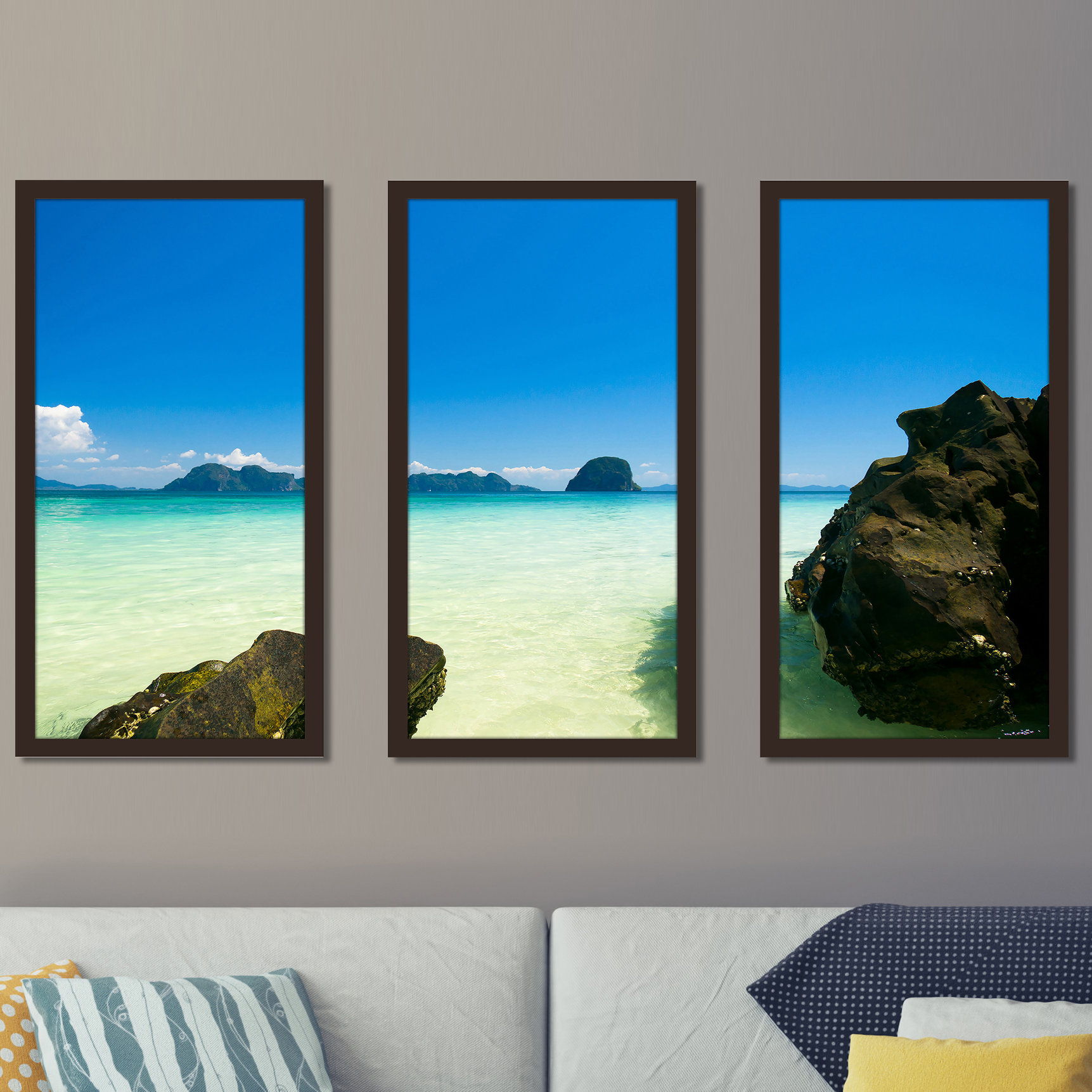 PicturePerfectInternational 3 Piece Single Picture Frame Photograph ...