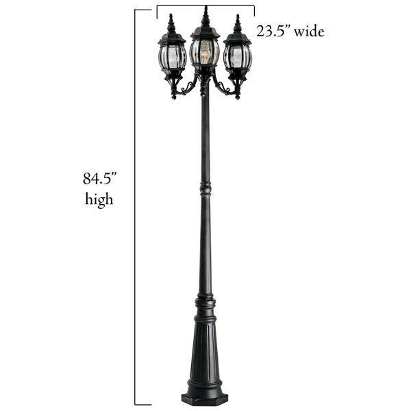 Astoria Grand Zimmermann Beveled Lamp Post (Full) & Reviews | Wayfair