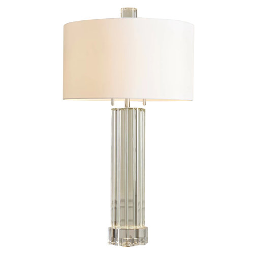 Global Views Fluted Crystal Column Table Lamp | Wayfair