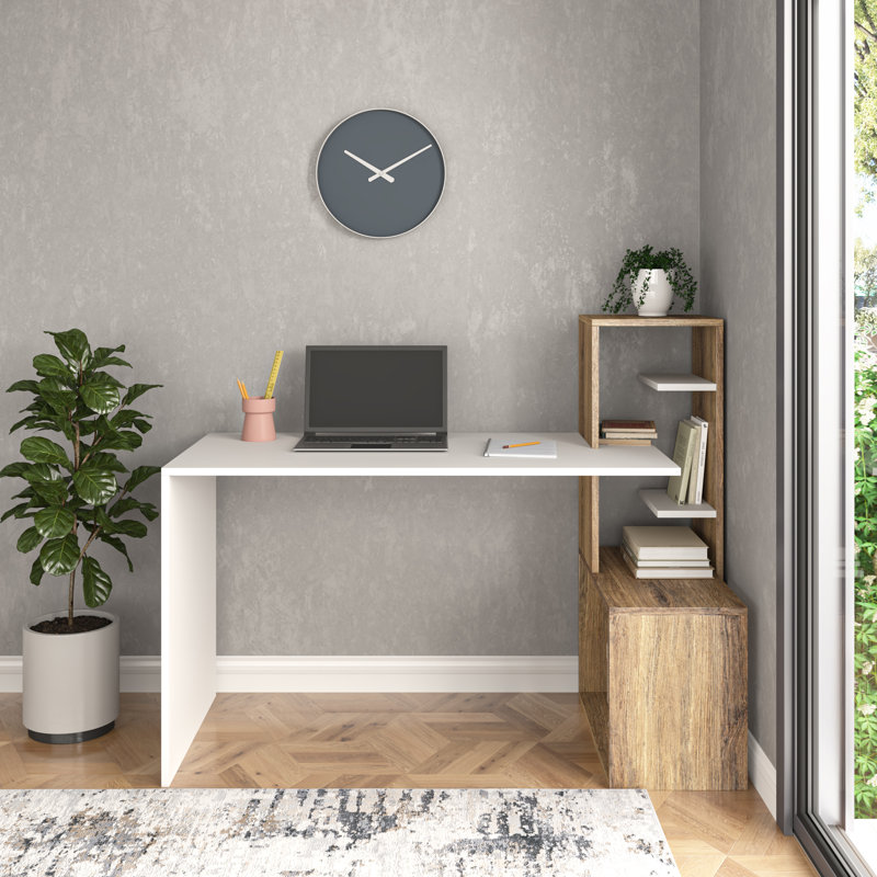 Latitude Run® Multiple Tier Modern Desk | Wayfair