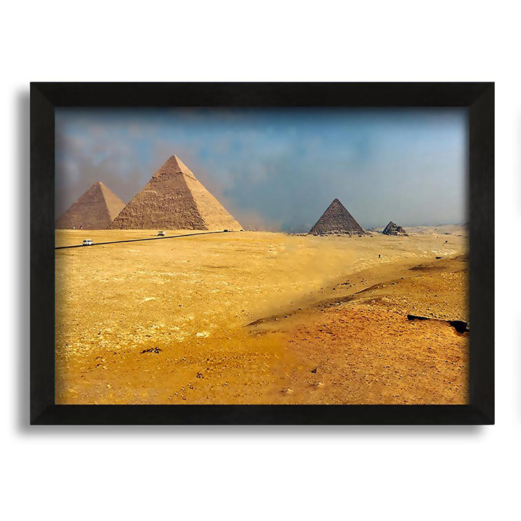 Latitude Run Egyptian Pyramids 1 - Picture Frame Graphic Art on Canvas ...