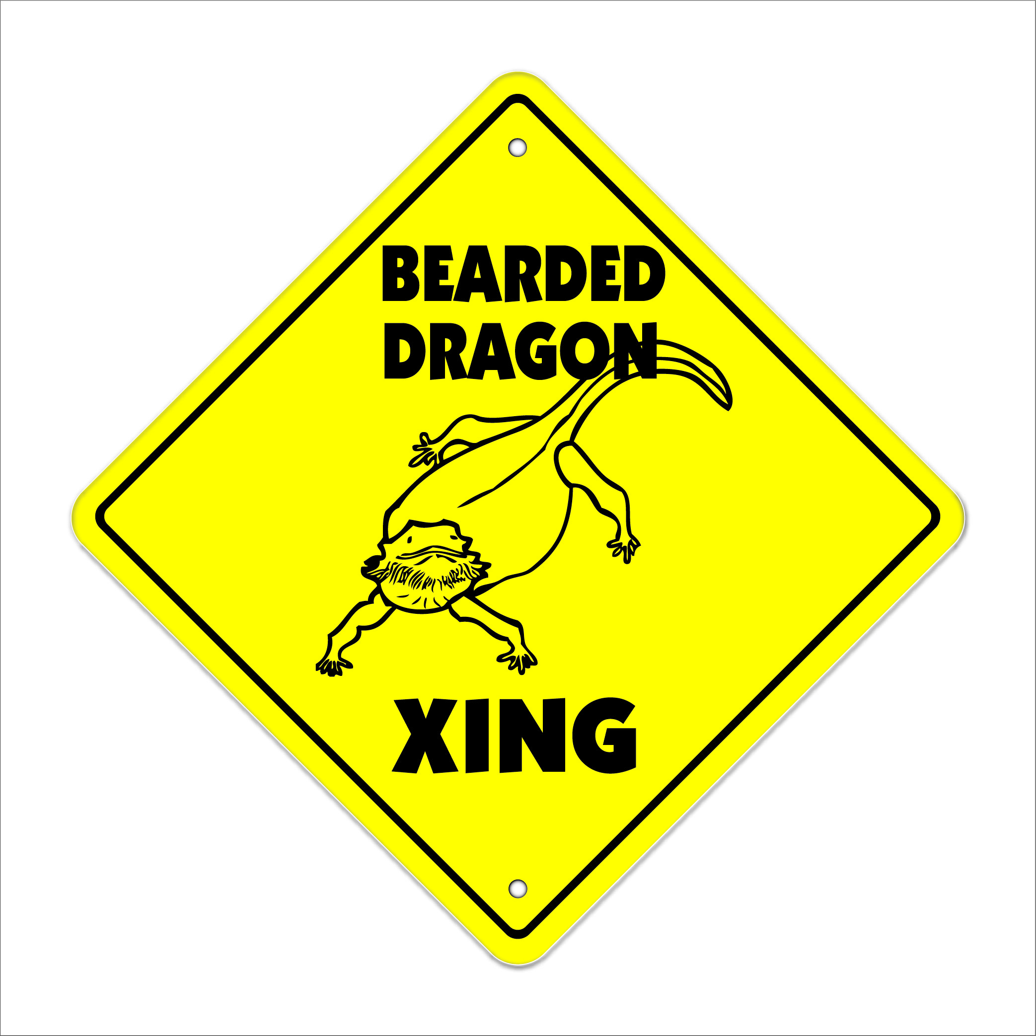 SignMission Bearded Dragon Crossing Sign | Wayfair