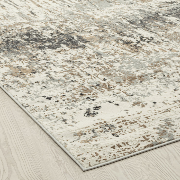 17 Stories Broshous Gray/Brown Rug & Reviews | Wayfair