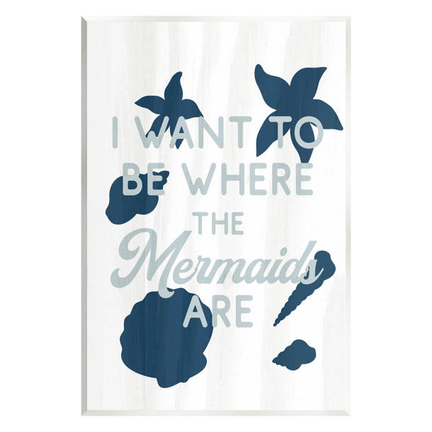 WallPops! Mermaid Quote Wall Decal & Reviews | Wayfair