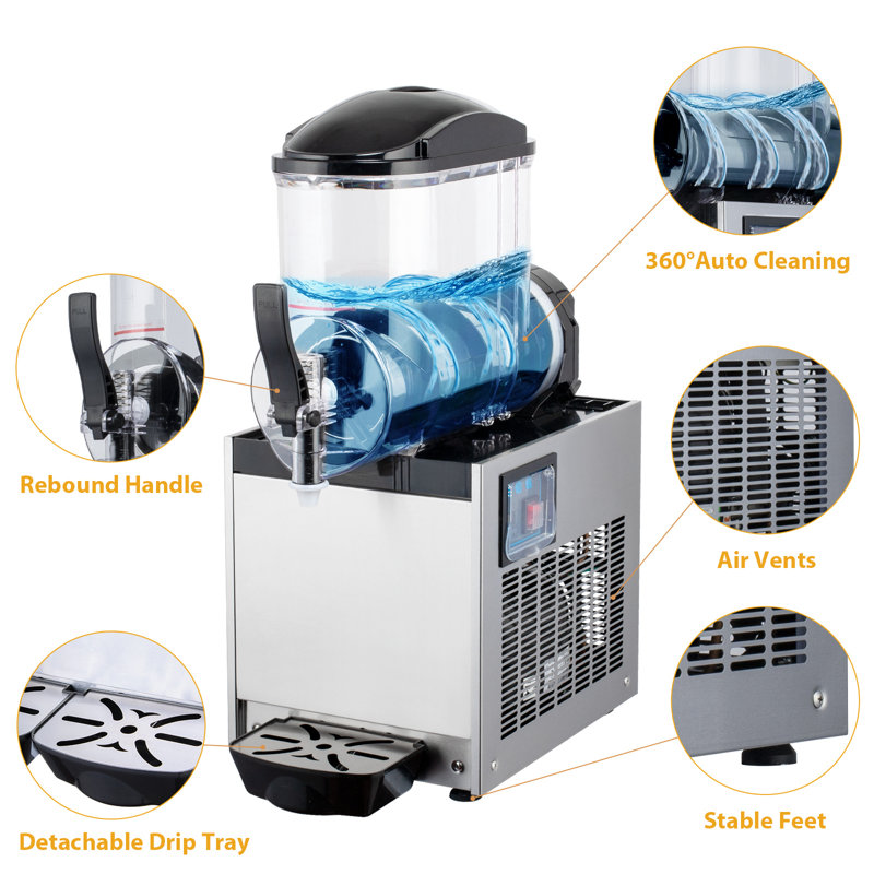 Domccy® 12L Single-Bowl Slush Frozen Drink Machine Slushy Machine | Wayfair