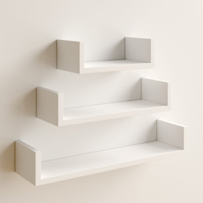 Wayfair Basics™ U Shaped 3 Piece Floating Shelf Set & Reviews | Wayfair ...