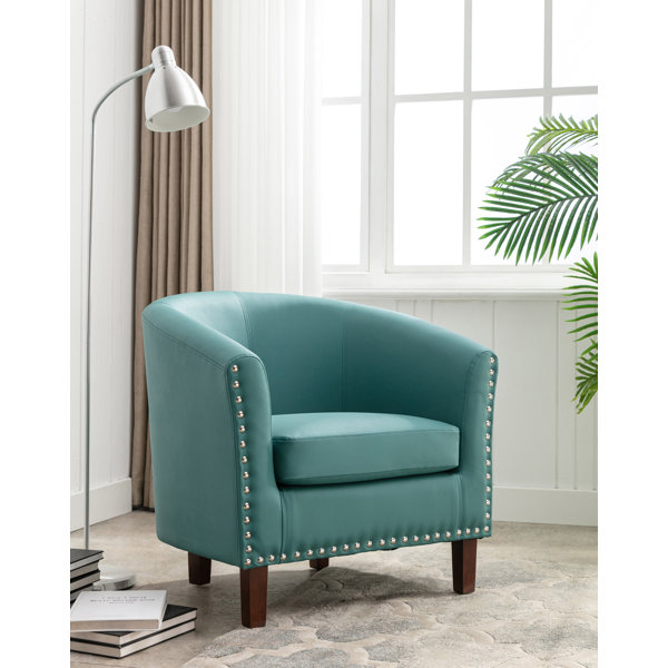 Barrel-chair-wood-trim | Wayfair