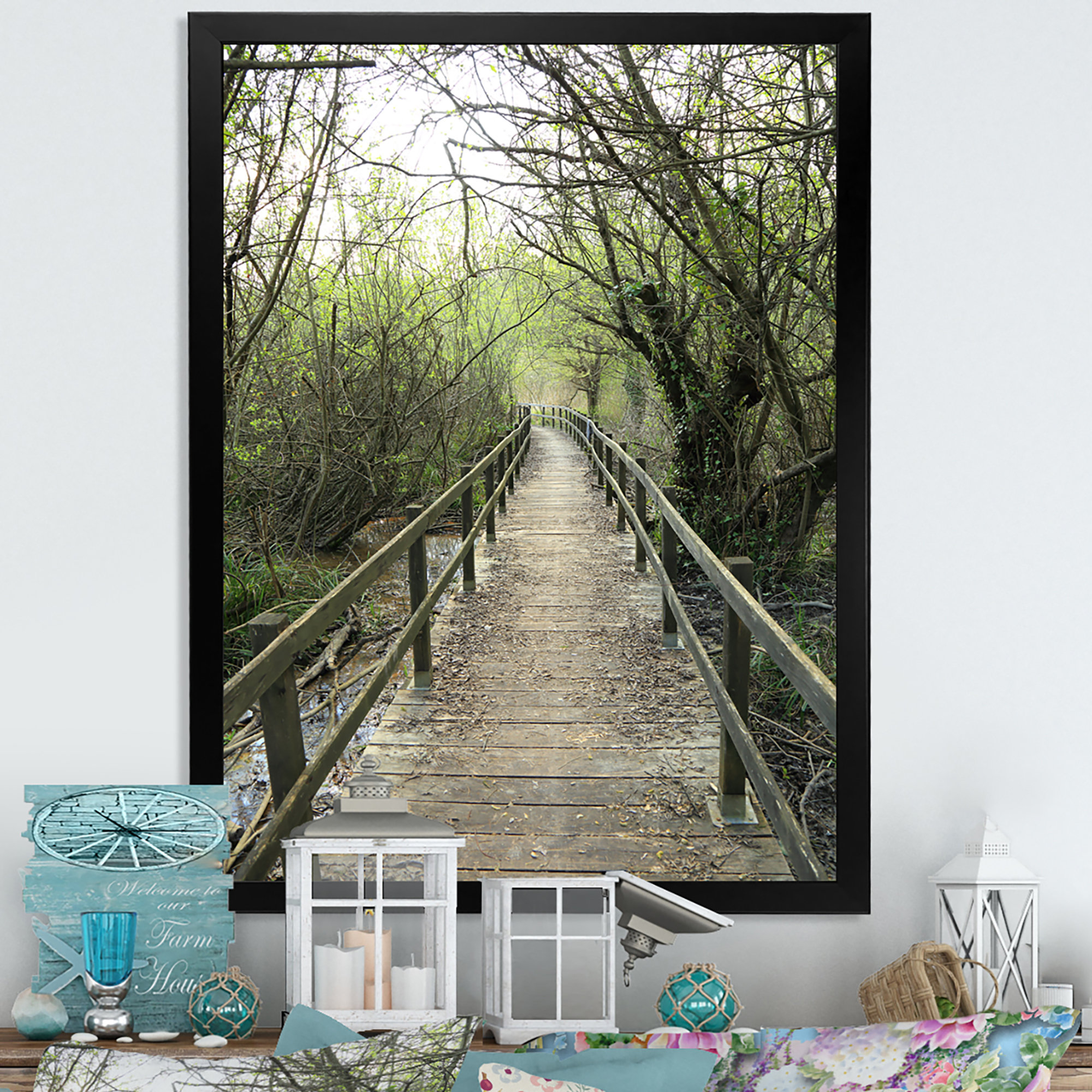 Winston Porter Walkway In The Forest Walkway In The Forest - Painting ...