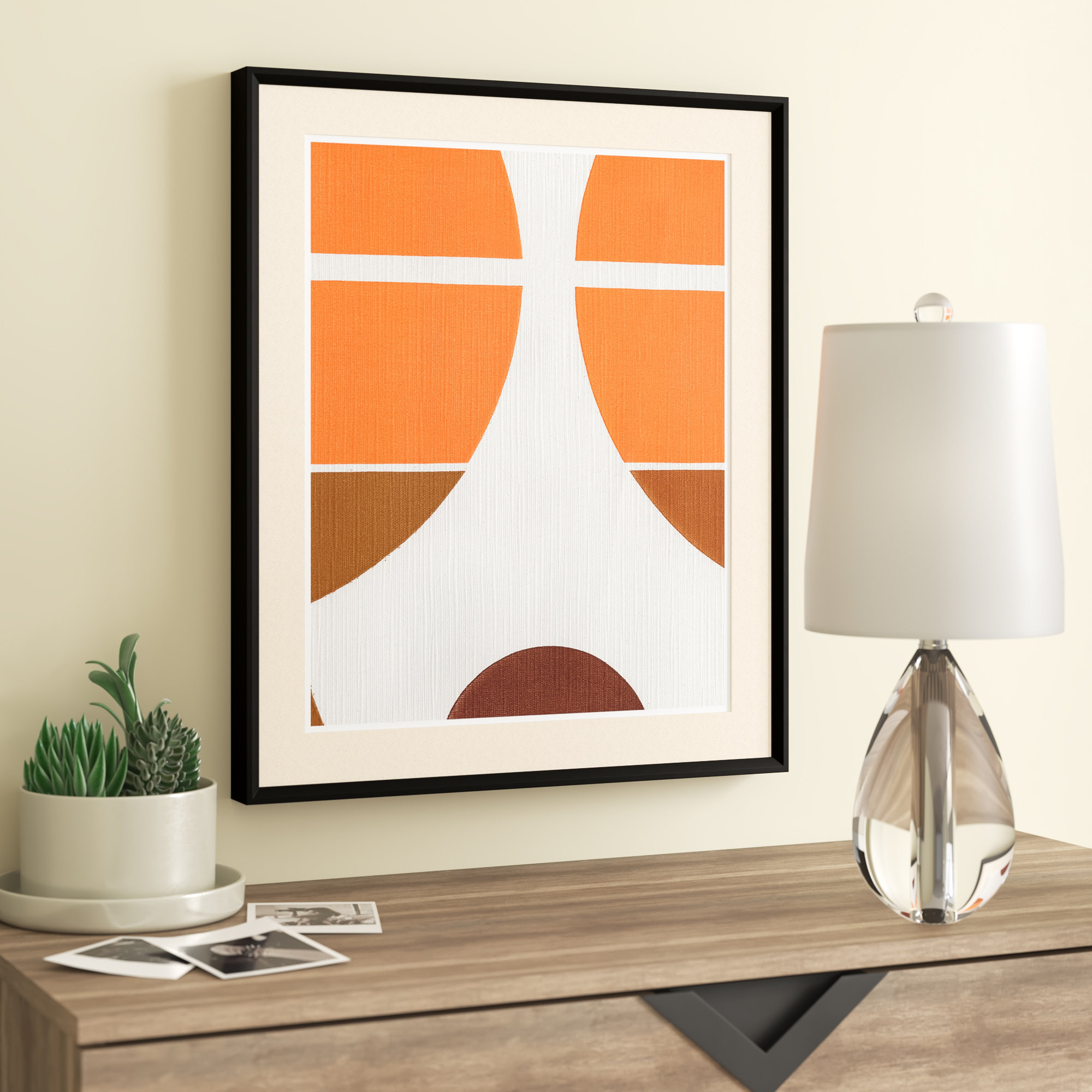 Corrigan Studio® Kereb Textile - Picture Frame Graphic Art | Wayfair