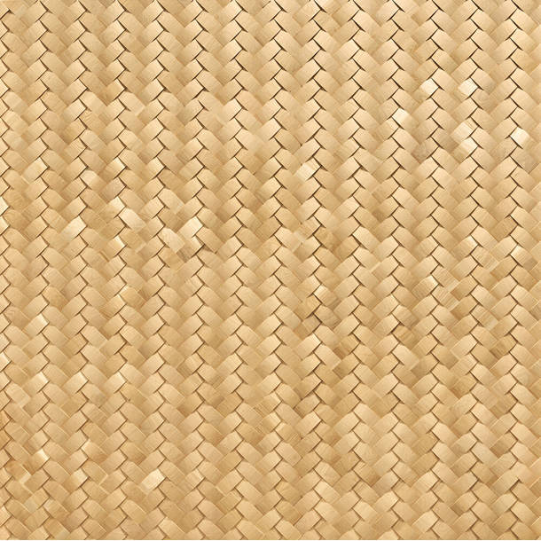 Stacked Wood Walls Weave 13.44" x 53.75" Solid Wood Wall Paneling in ...