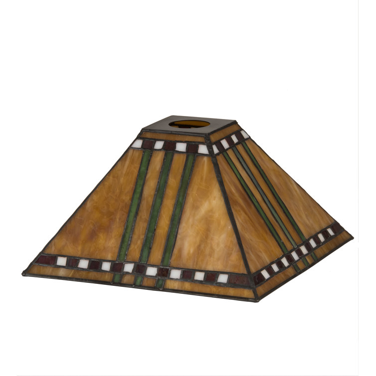 Foundry Select 7'' H Glass Square Lamp Shade ( Uno ) in Amber;Red;White ...