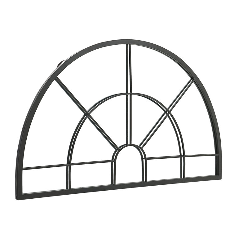 Marlow Home Co. Burmaster Semicircle Metal Wall Mirror | Wayfair.co.uk