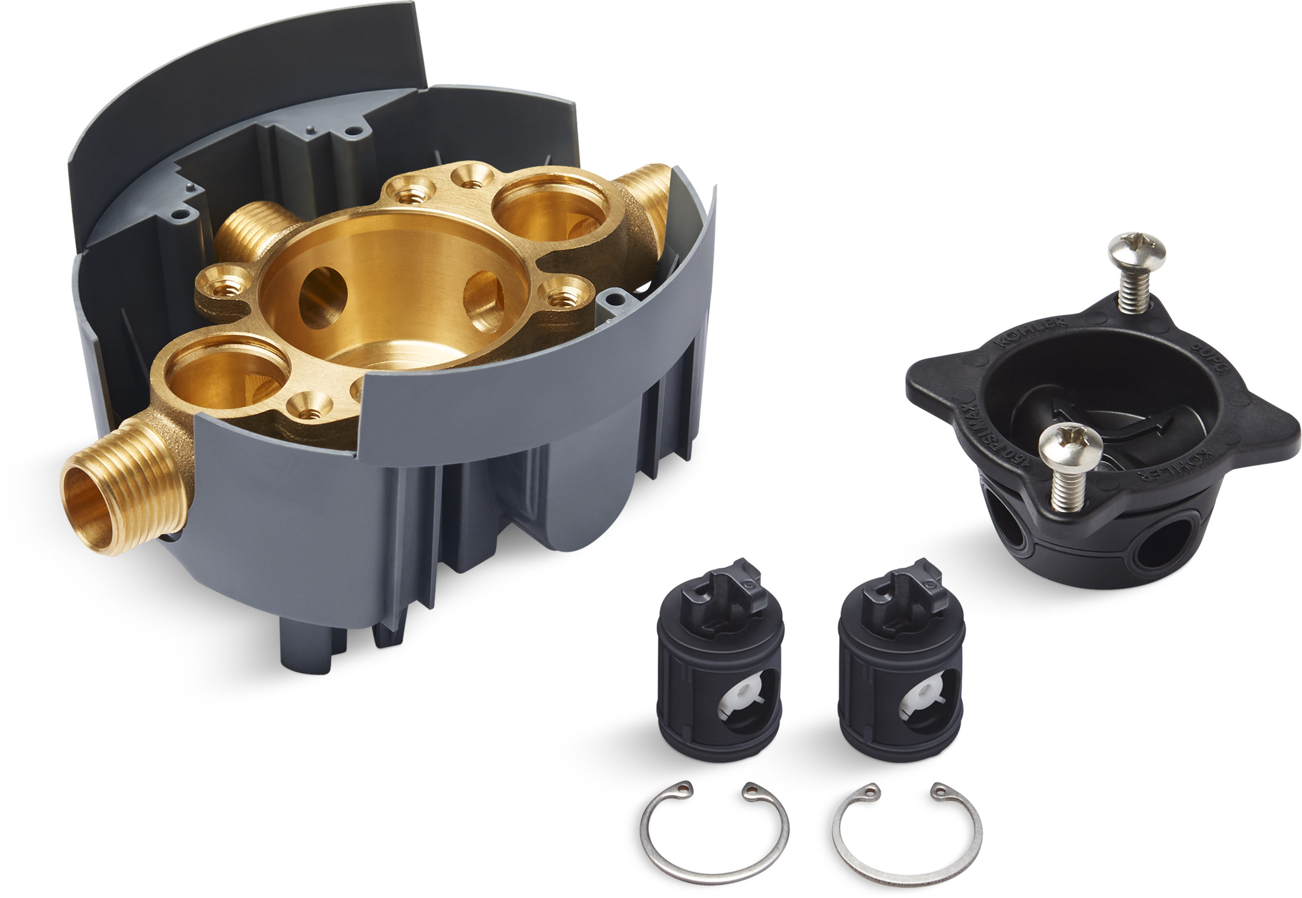 Kohler Rite-Temp Valve Body Rough-In With Service Stops (Supplied Loose ...