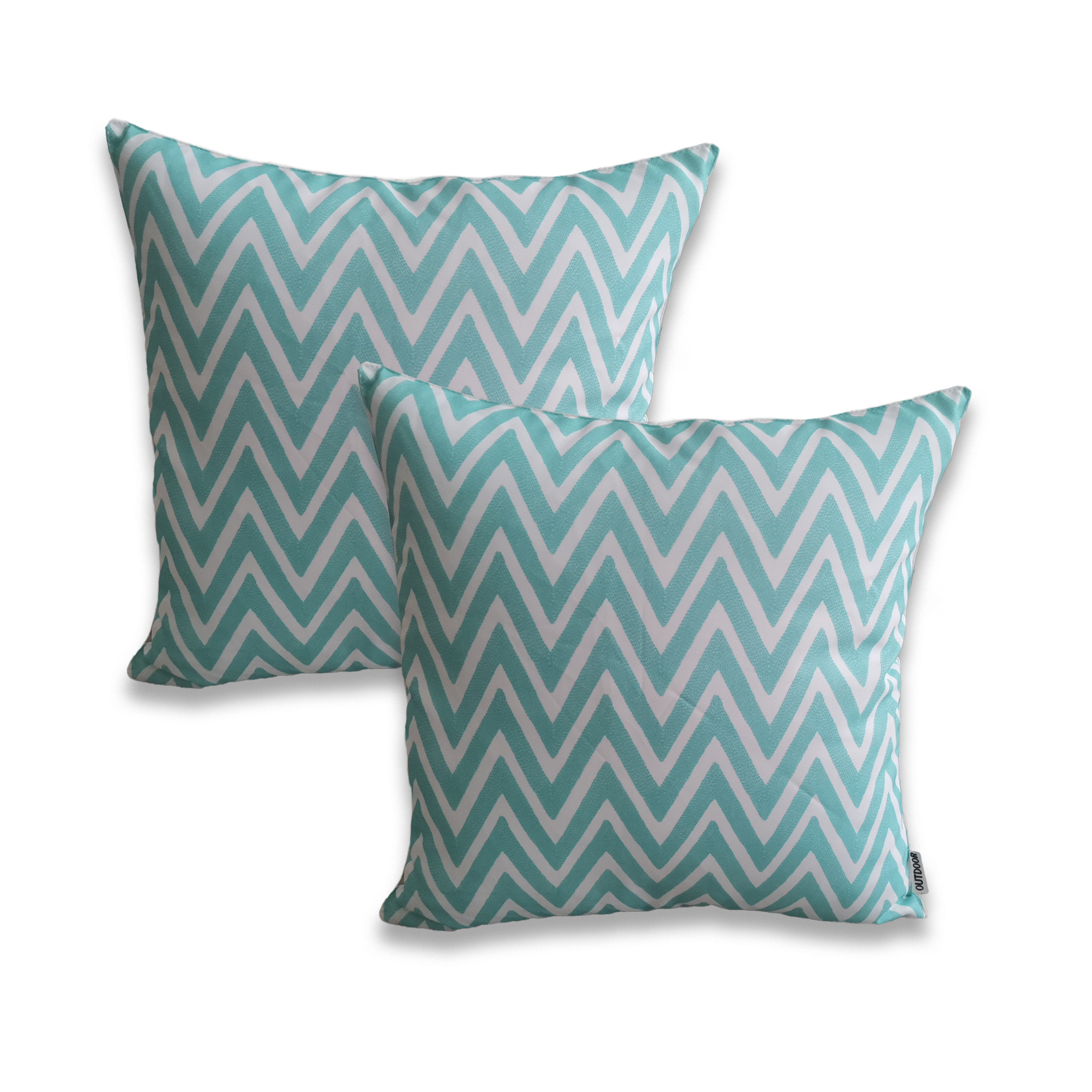 WARISI Set Of 2 Printed Outdoor On White Base Pillow Cover ( Set Of 2 ...