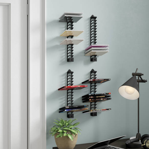 Ebern Designs Toller Stackable CD Storage Media Shelves & Reviews | Wayfair