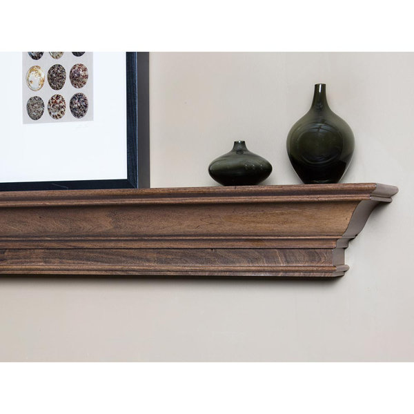 Alcott Hill® Marion Floating Wood Fireplace Mantal Shelf - Provincial ...